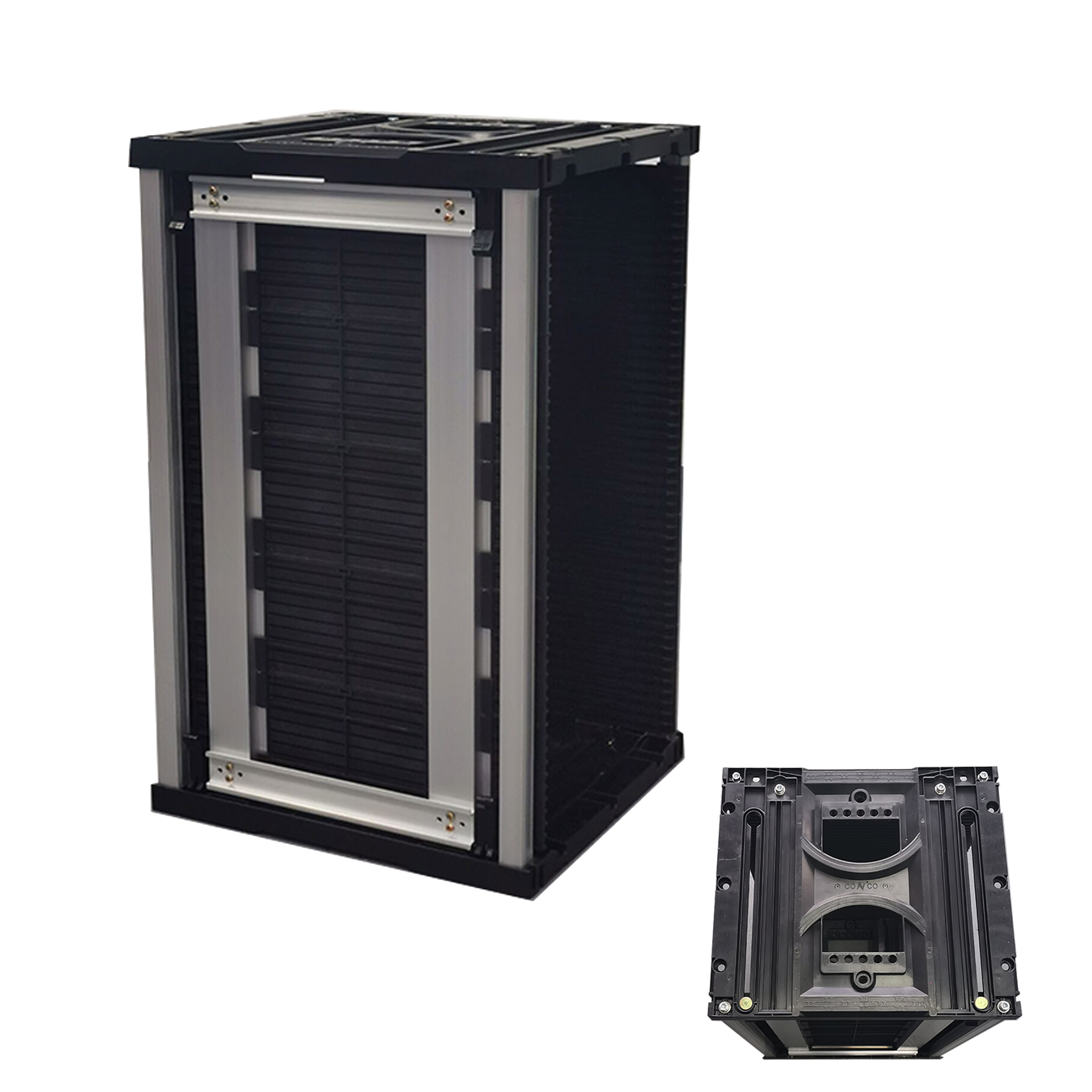 CONCO New type ESD Plastic pcb magazine rack for SMT Line