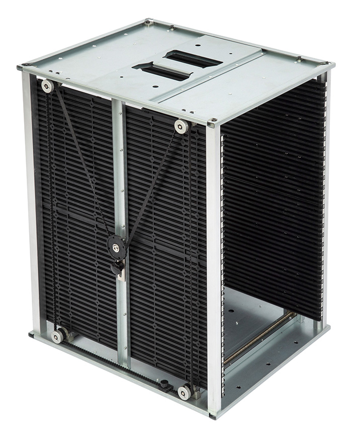 CONCO SMT magazine rack for pcb similar to CAB gear belt adjustment