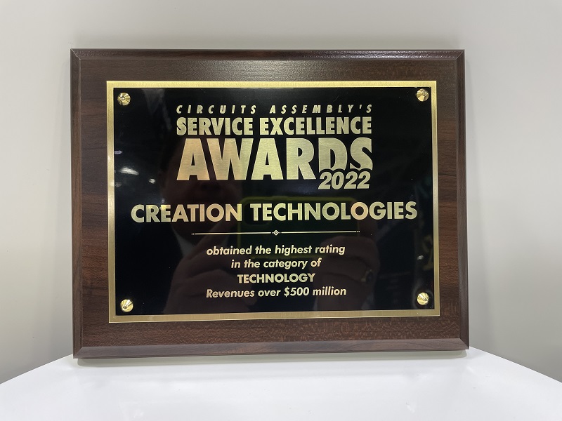 Creation Technologies Celebrates 8th Consecutive Service Excellence Award