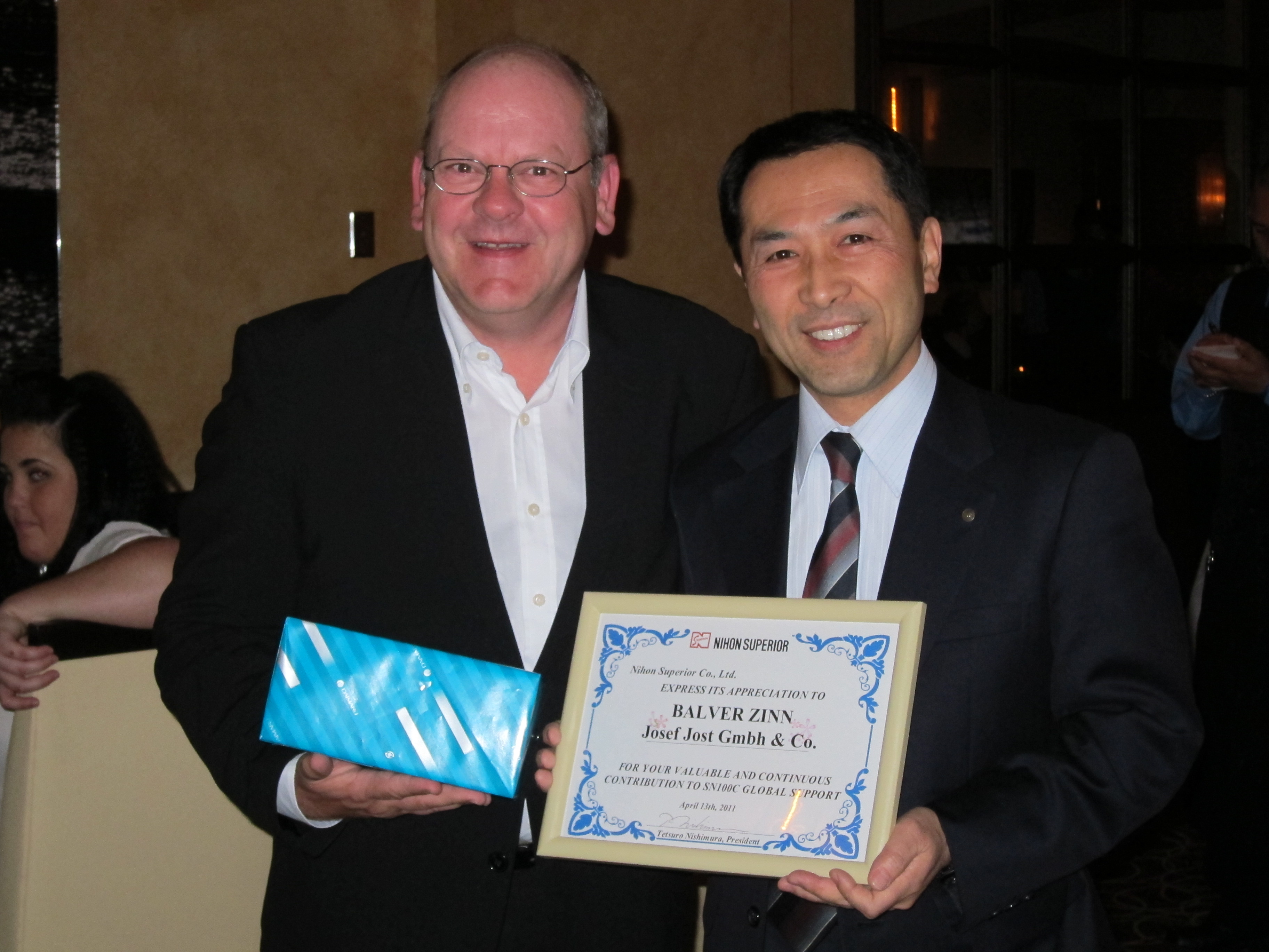 Nihon Superior Grants Balver Zinn Rights to Sub-License SN100C® Patent