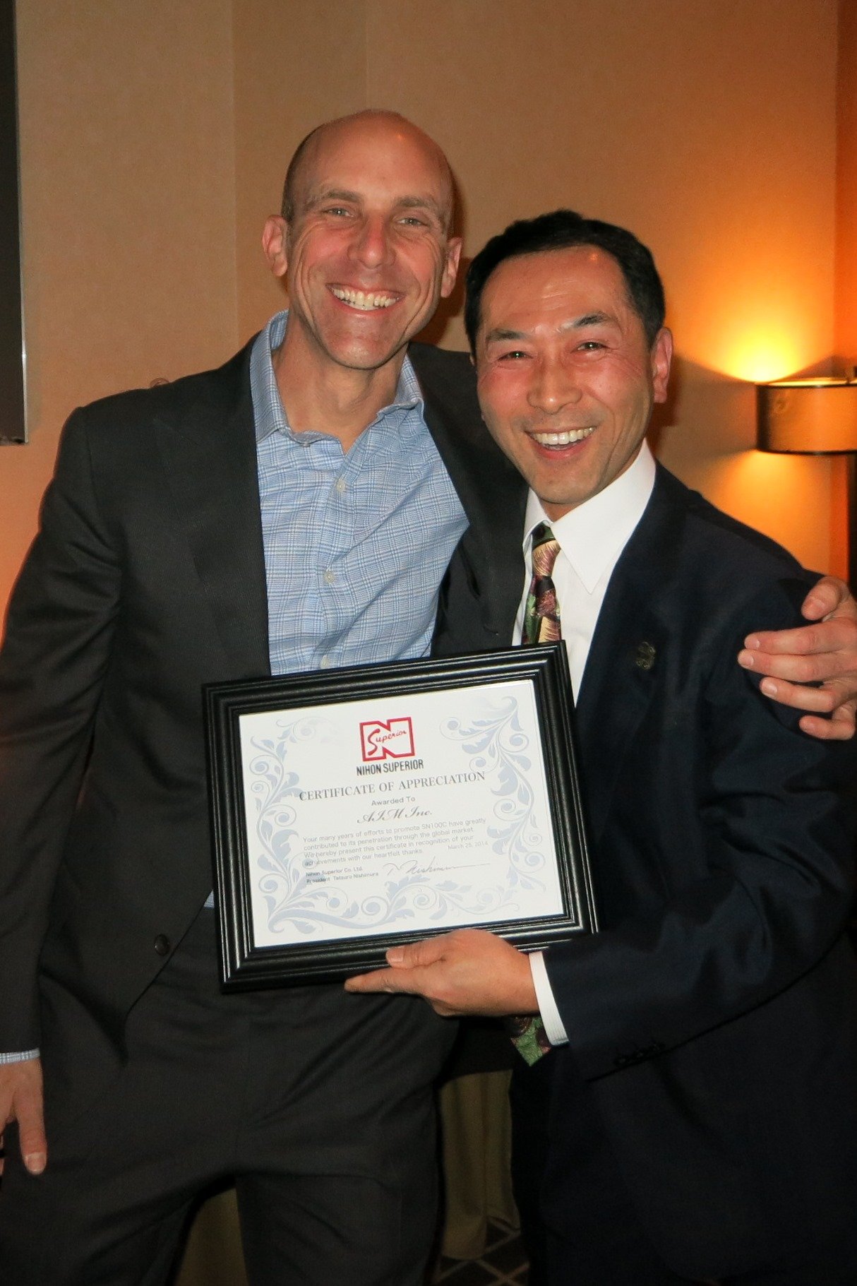 Nihon Superior Thanks SN100C Licensees and Partners