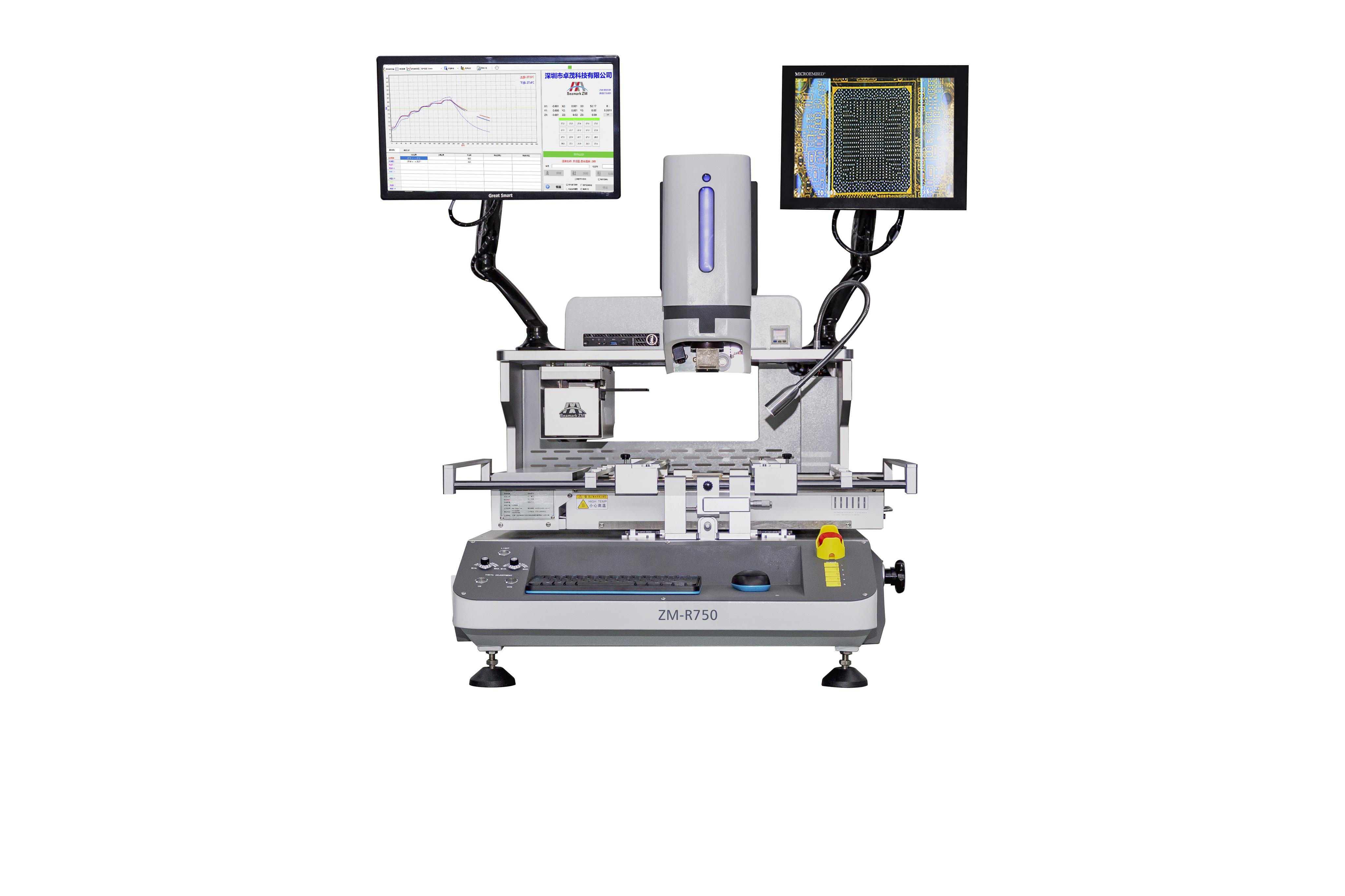 New! Model ZM-R750 PC Controlled BGA Rework Station.