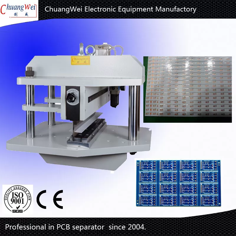 High Speed Steel Linear Blades Pneumatic Metal Cutter Machine For Rigid PCB