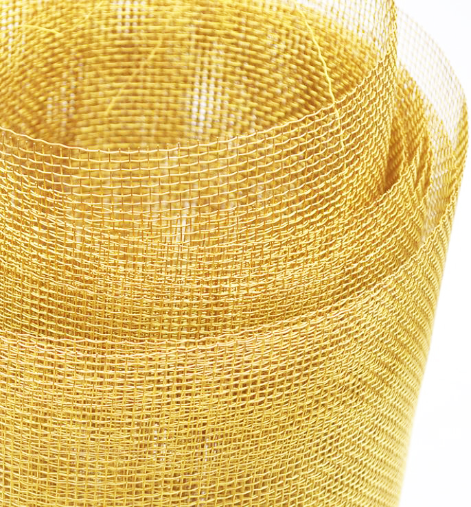 Brass wire mesh (EMI radiation protection/Electromagnetic field shielding)