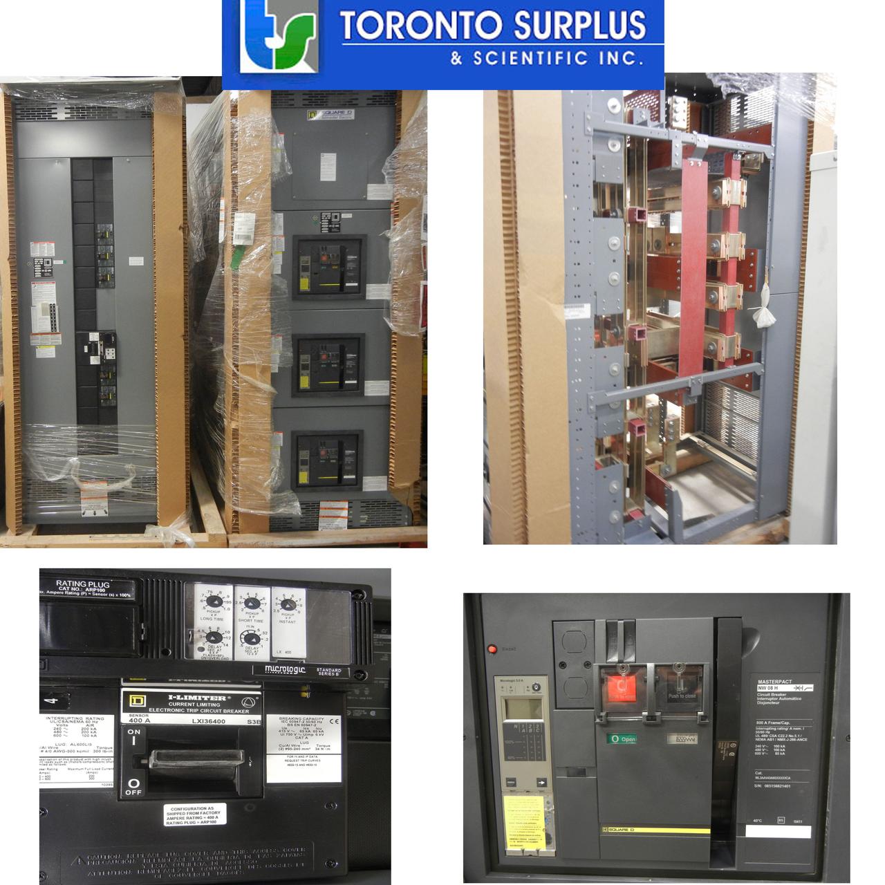 SCHNEIDER SQUARE D SWITCHGEAR TYPE QED, 3 PH, 600V, 4000 AMP