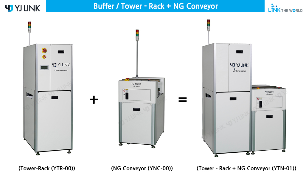 Board Handling Equipment - Buffer / Tower-Rack + NG Conveyor